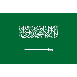 XXL Flagge Saudi Arabien 250 x 150 cm mit 2 Ösen 100g/m² Stoffgewicht Hissfahne Hissflagge