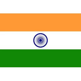 XXL Flagge Indien 250 x 150 cm mit 3 Ösen 100g/m² Stoffgewicht