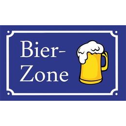 Flagge BIERZONE 90 x 150 cm mit 2 Messingösen