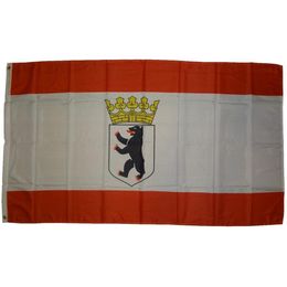 Flagge Berlin Bär mit Krone 90 x 150 cm