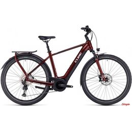 Cube Touring Hybrid EXC 500 Wh E-Bike Diamant 28" red'n'white 58cm/L