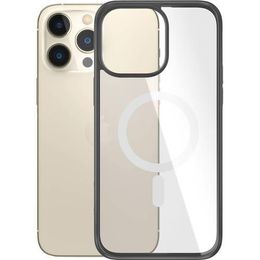 PanzerGlass MagSafe ClearCase Backcover Apple iPhone 14 Pro Max Transparent, Schwarz MagSafe kompatibel