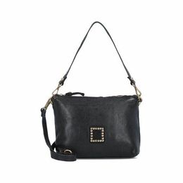 Campomaggi Schultertasche Leder 24 cm nero