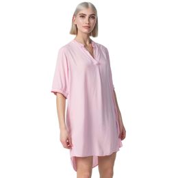 PM SELECTED Damen Longbluse Leichtes Longshirt Bluse mit B&uuml;ndchen & Galonstreifen in Einheitsgr&ouml;&szlig;e PM23
