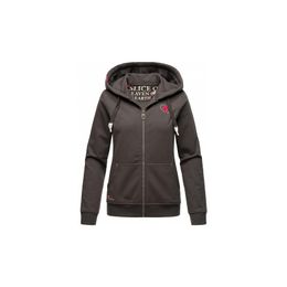 Navahoo Damen Kapuzensweatshirt Hoodie mit Kapuze & Dicken Tunnelzugkordeln Cremet&ouml;rtchen