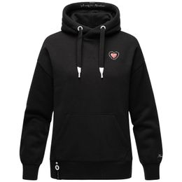 Navahoo Damen Kapuzensweatshirt Stylischer Damen Hoodie im Oversize-Look Goldfee