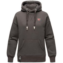 Navahoo Damen Kapuzensweatshirt Stylischer Damen Hoodie im Oversize-Look Goldfee