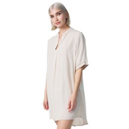 PM SELECTED Damen Longbluse Leichtes Longshirt Bluse mit B&uuml;ndchen & Galonstreifen in Einheitsgr&ouml;&szlig;e PM23