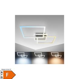B.K.LICHT CCT LED Wand- und Deckenleuchte,chrom-alu, LED/40W
