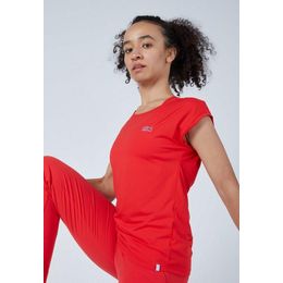 SPORTKIND Funktionsshirt Tennis Loose Fit Shirt Mädchen & Damen rot