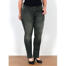 ESRA Straight-Jeans FG8 High Waist Straight Fit Jeans Damen bis Übergröße