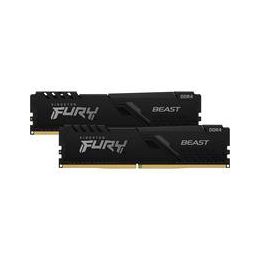 DIMM 64 GB DDR4-3200 (2x 32 GB) Dual-Kit, Arbeitsspeicher schwarz, KF432C16BBK2/64, Beast, INTEL XMP