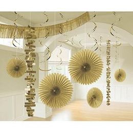 Amscan® Partydeko-Set gold