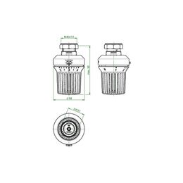 Oventrop Thermostat Uni XH 7-28 C, 0 x 1-5, Flüssig-Fühler, weiß 1011365