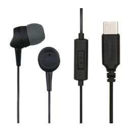 Hama Kopfhörer "Sea", In-Ear, Mikrofon, Kabelknickschutz, USB-C, Schwarz In-Ear-Kopfhörer, schwarz