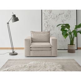 Places of Style Sessel PIAGGE, Hochwertiger Cord- passend zur Serie PIAGGE, beige