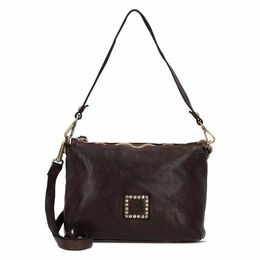 Campomaggi Schultertasche Leder 24 cm moro