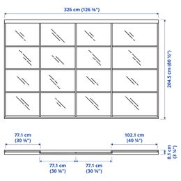 IKEA SKYTTA / FÄRVIK Schiebetür-Kombination