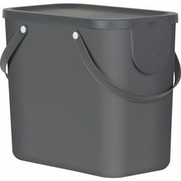 Rotho - Mülltrennungssystem Albula 25 l anthrazit Recyclingbehälter Müll- & Abfalleimer