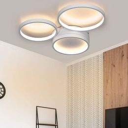 ZMH Deckenlampe LED dimmbar Deckenleuchte - Wohnzimmerlampe Modern Ring Design 38W Schlafzimmer Deckenbeleuchtung mit Fernbedienung Kinderzimmerlampe