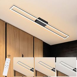 ZMH - Deckenlampe led Wohnzimmer Deckenleuchte: Wohnzimmerlampe Modern 40W Schlafzimmerlampe Dimmbar mit Fernbedienung Deckenbeleuchtung Küchenlampe
