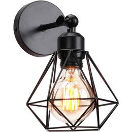 Retro E27 Wandleuchte 180 ° Drehbare Retro Industrie Innenbeleuchtung Wandlampe Schlafzimmer Wohnzimmer - 1Pcs