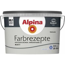 Alpina - Farbrezepte Warmes Grau 2,5 l Nebelzauber Innenfarbe matt