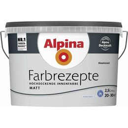 Alpina - Farbrezepte Ruhiges Hellgrau 2,5 l Kieselstrand Innenfarbe matt