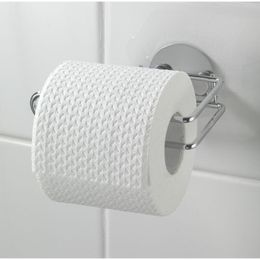 Wenko - Turbo-Loc® Toilettenpapierrollenhalter 2er Set, Befestigen ohne bohren, Silber glänzend, Stahl chrom - silber glänzend