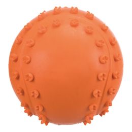 Trixie Hundeball aus Naturgummi mit Quietscher, ø 6 cm, orange