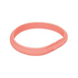 Trixie Flash light band USB L-XL: 70 cm/30 mm coral