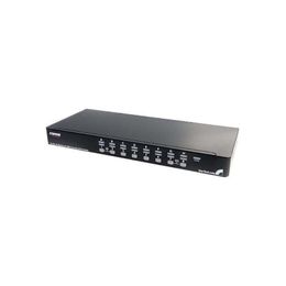 StarTech.com 16 Port 1U Rackmount USB KVM Switch Kit mit OSD und Kabel - KVM Switch - 16 Anschlüsse