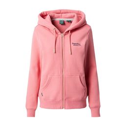 Superdry Sweatjacke 'Essential' Damen Größe XXS marine / pitaya