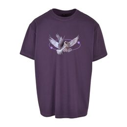 Mister Tee T-Shirt 'Vive la Liberte' Herren Gr&ouml;&szlig;e XXXL helllila / dunkellila / karminrot / wei&szlig;