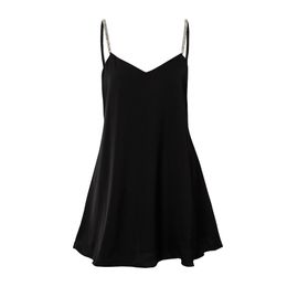 Nasty Gal Kleid Damen Gr&ouml;&szlig;e 40 schwarz / silber Winterkleid