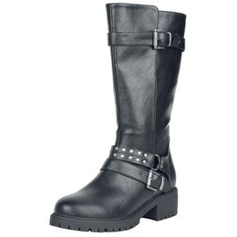 Rock Rebel by EMP Boots with Buckles and Studs Stiefel schwarz in EU37