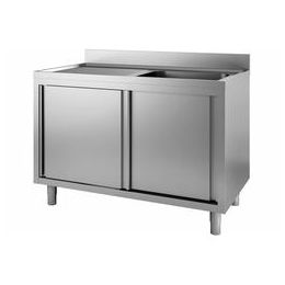 GastroHero Spülschrank Eco 10x6 mit 1 Becken rechts