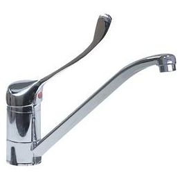 Gastro-Inox Monoblockmischer mit Ellbogenkontrolle, 220 mm