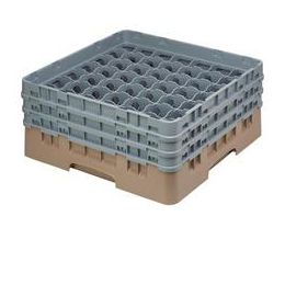 ADLER Gastro Cambro Gläserspülkorb beige mit 49 Fächern max Glashöhe 17,4cm