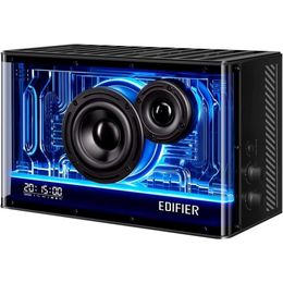 Edifier® QD35 Bluetooth-Lautsprechersystem Schwarz Lautsprechersystem (Bluetooth, 40 W, mit RGB-Lichteffekten und zwei Ladeanschlüssen)