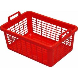 Lockweiler - Wäschekorb eckig 45 l, 62 cm, rot