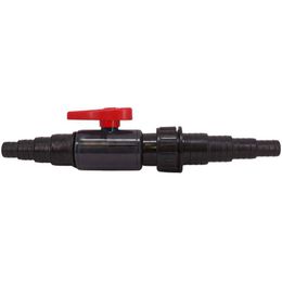 Aquaristikwelt24 - CST-02F-A Schlauchverbinder 2 Stück mit Absperrhahn für Schlauchgrößen 20/25/32/38mm