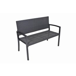 Parkbank Sanremo 116 x 87 x 60 cm schwarz - Garden Pleasure