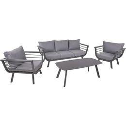 Lounge-Gruppe Elia 4-teilig grau/dunkelgrau - Garden Pleasure