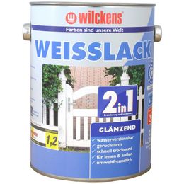 Wilckens 2in1 Wei&szlig;lack gl&auml;nzend 2,5 l