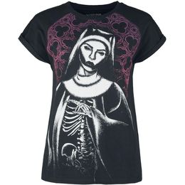 Gothicana by EMP T-Shirt With Nun Print T-Shirt schwarz in L