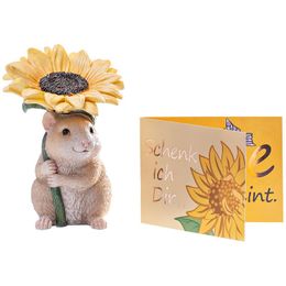 Geschenkset Mutmach-Hamster "Sunny" inkl. Grußkarte