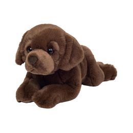 HERMANN TEDDY ORIGINAL Hermann Teddy - Kuscheltier GREEN FRIENDS - LABRADOR liegend (32cm) in schokobraun