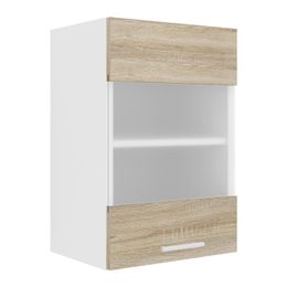 Vcm K&uuml;chenschrank h&auml;ngend Ma&szlig;e ca. H. 60 x B. 40 x T. 31 cm H&auml;ngeschrank mit zwei F&auml;chern K&uuml;chenschrank mit Glas K&uuml;chenm&ouml;bel - Esilo