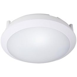 MARKENLOS Noxion LED-Wand- und Deckenleuchte Pro Weiß 13W 1400lm - 827-830-840 cct 300mm - IP66 - 3 Stunden Notbeleuchtung